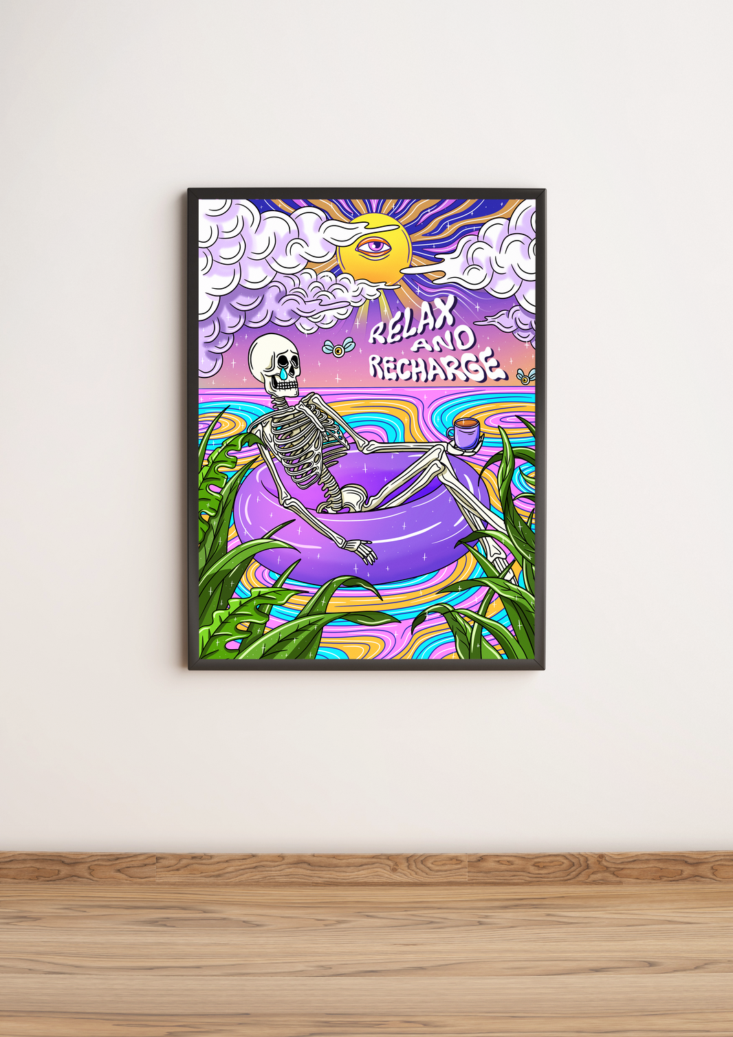 Sad Skeleton inspirational artwork and accessories – Sad Skelly